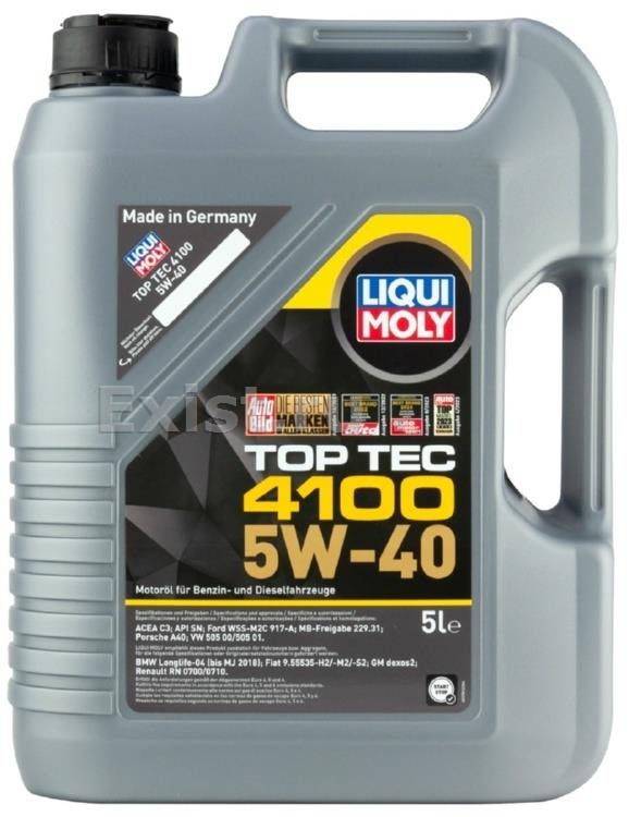 Масло моторное hc-синтетическое "Top Tec 4100 5W-40", 5л Liqui Moly ...