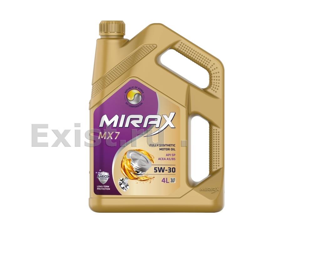Масло моторное синтетическое "MX7 5W-30", 4л Mirax oil 607035 - Интернет-магазин exist.ru