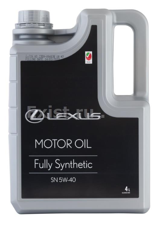 Масло моторное синтетическое "Lexus 5W-40", 4л Toyota 08880-83717 - Интернет-магазин exist.ru