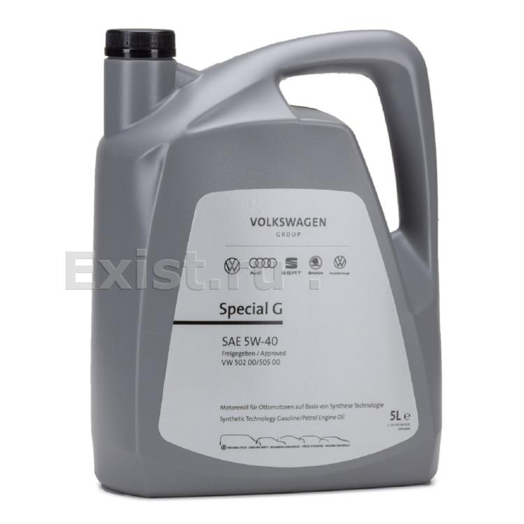 Масло моторное синтетическое "Special G 5W-40", 5л VAG GS55502M4EUR ...