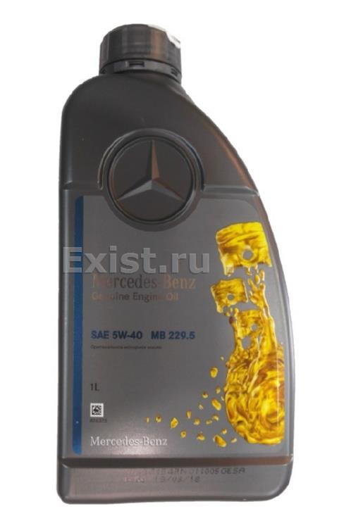 Масло моторное синтетическое "Genuine 5W-40", 1л Mercedes A 000 989 79 ...